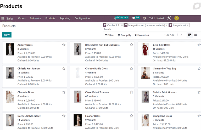 Order and inventory management solution for fashion business
