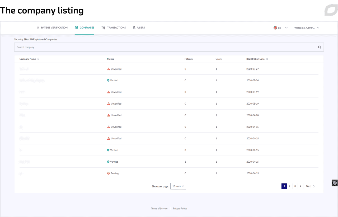 A Patent Management Platform